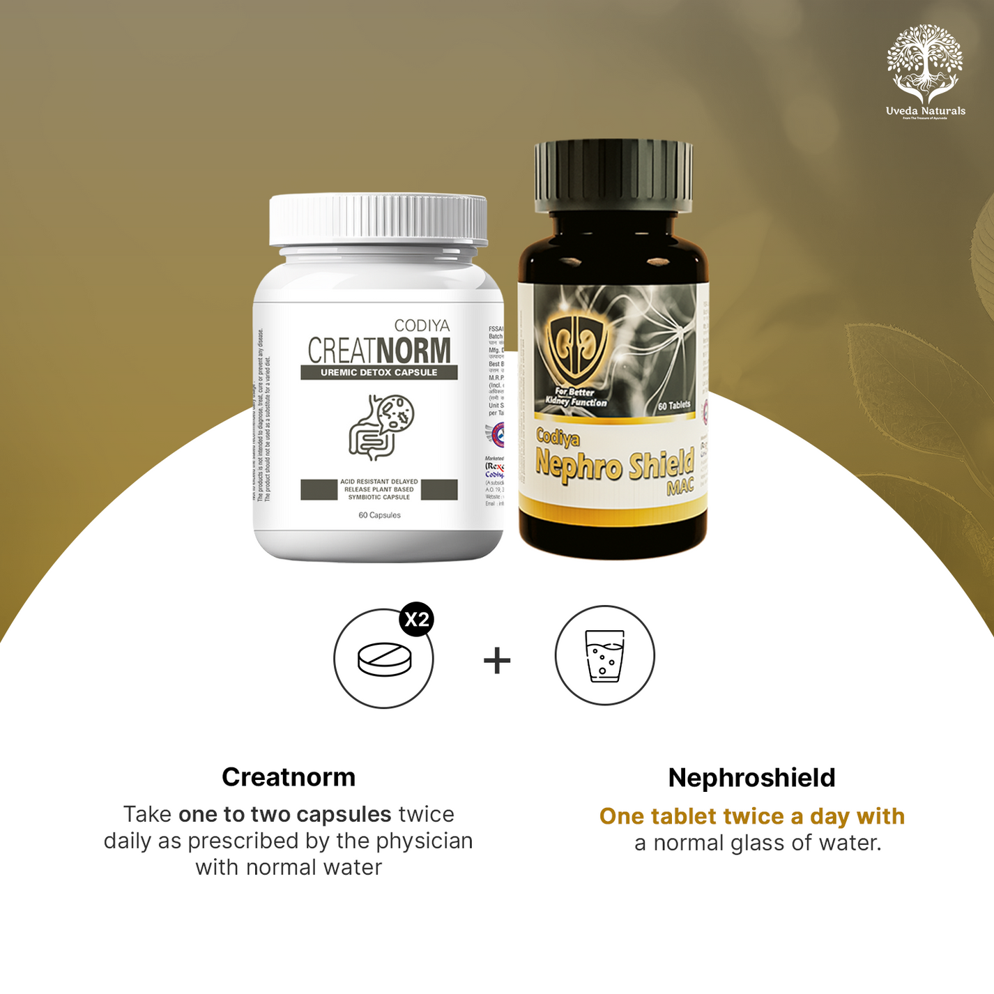 Codiya Nephroshield Mac & Creatnorm Capsules Combo – Uveda Naturals