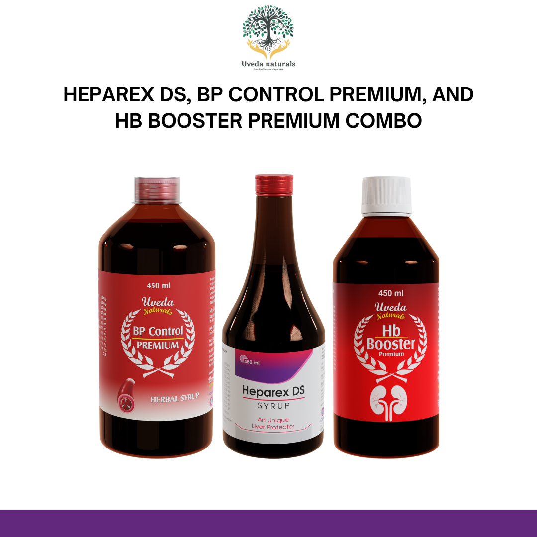 Heparex DS, BP Control Premium & HB Booster Premium Combo – Uveda Naturals
